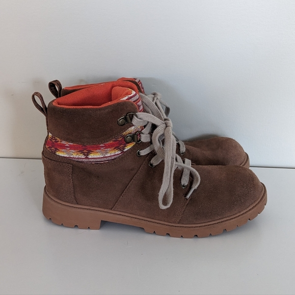 Toms | Shoes | Toms Summit Suede Boot With Aztec Print | Poshmark